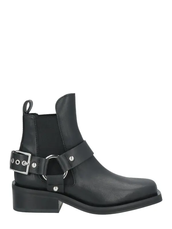 GANNI Buckled Chelsea Boots - Black