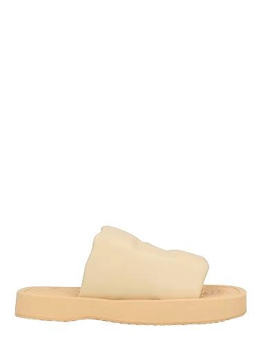 Burberry Leather Slides - Nude