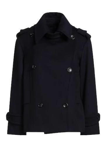 Max Mara Double-breasted Short Coat - Black