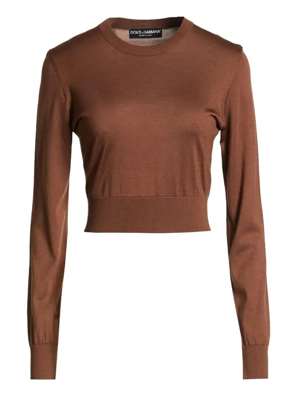 Dolce & Gabbana Lightweight Knit Jumper - Brown