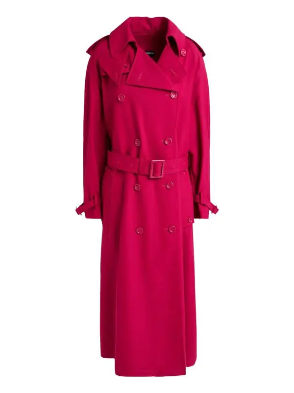 Dolce & Gabbana Minimalist Trench Coat - Red