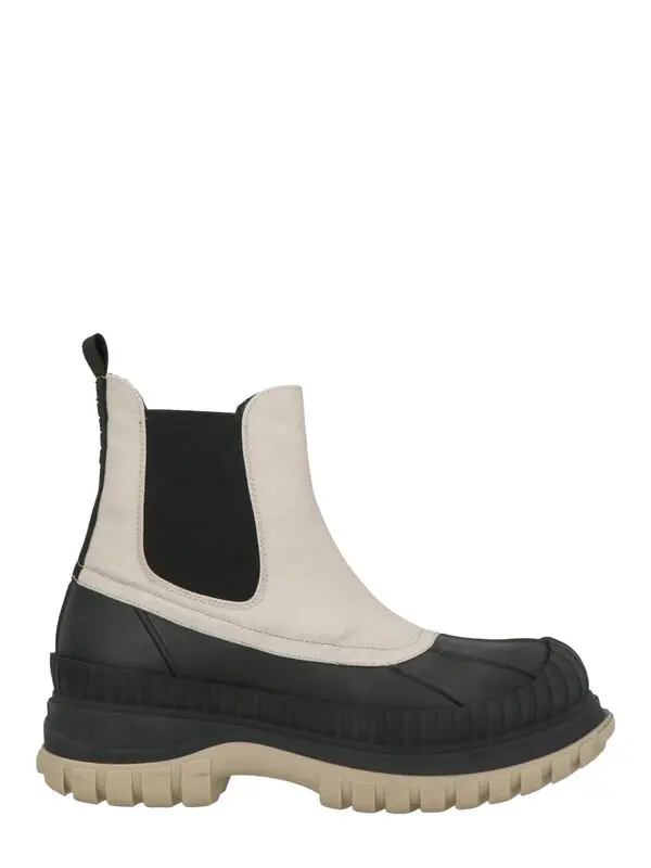 GANNI Two-tone Chunky Boots - Black