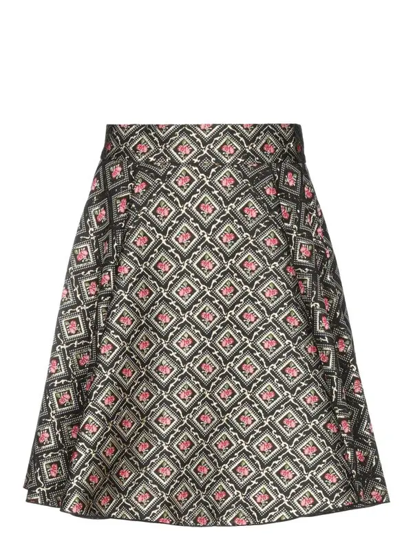 Dolce & Gabbana Brocade Pleated Mini Skirt - Multicolor