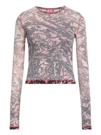 DIESEL® Printed Long-sleeve T-shirt - Gray