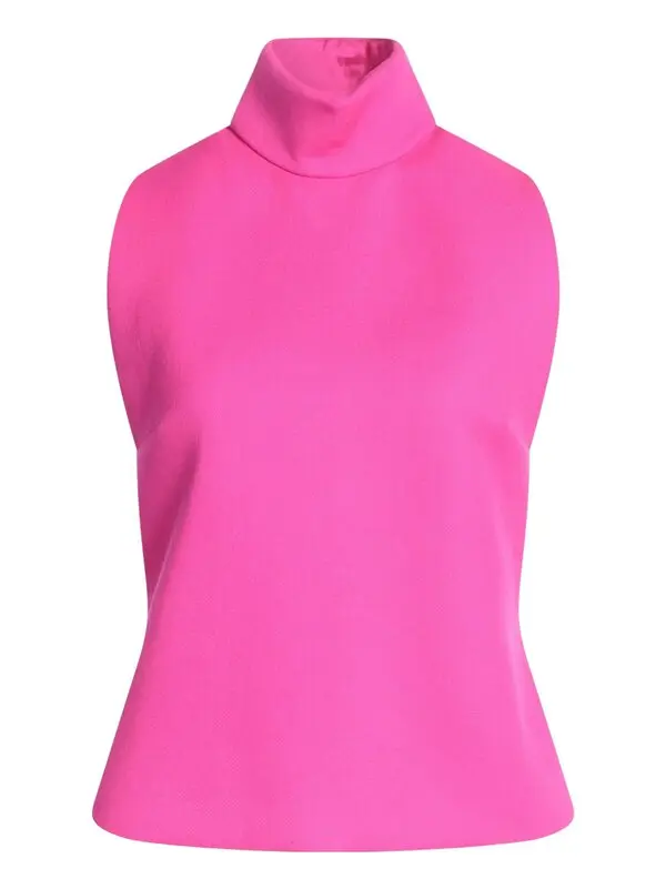 Dolce & Gabbana Sleeveless Turtleneck Top - Pink