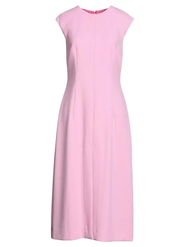 Dolce & Gabbana Sleeveless Crewneck Midi Dress - Pink
