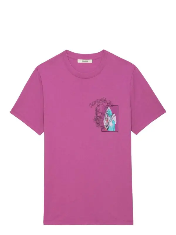 Zadig&Voltaire Voltaire Ted Photoprint T-shirt - Pink