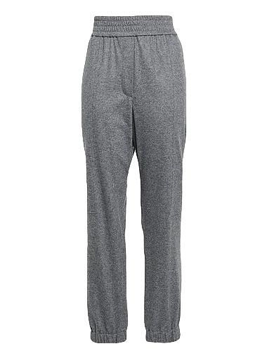 Brunello Cucinelli Cashmere Tapered Trousers - Gray