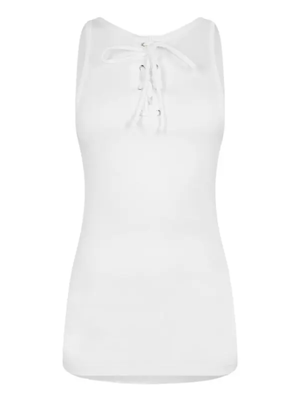 Prada Tie-neck Vest - White