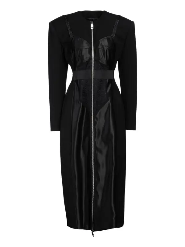 Dolce & Gabbana Single-breasted Wool Coat - Black