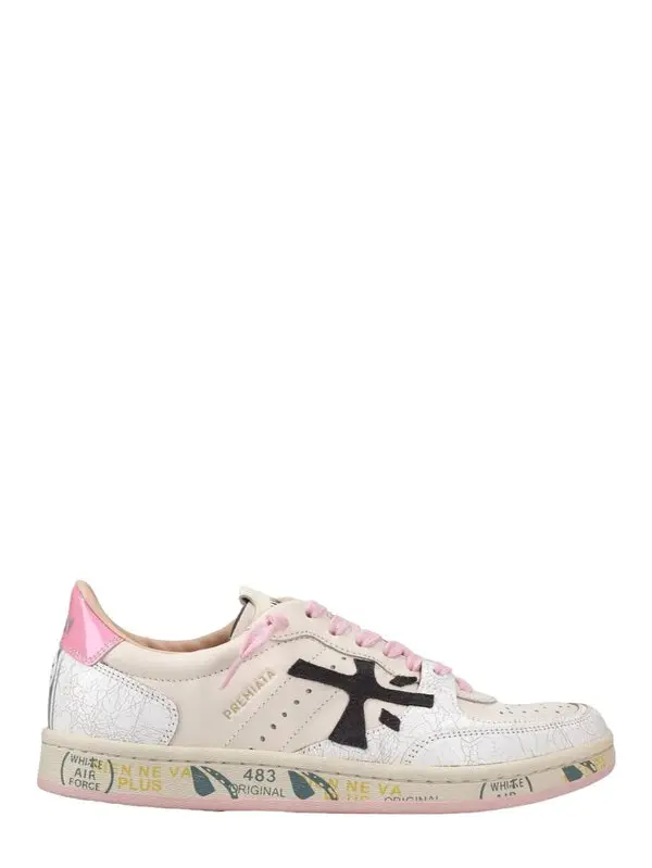 Premiata Bsktclad Lacing Low-cut Casual Sneakers - Nude