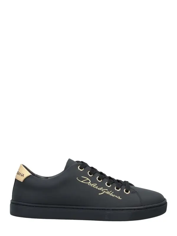 Dolce & Gabbana Leather Low-top Sneakers - Black