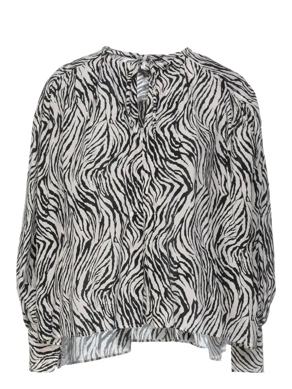 Isabel Marant Étoile Printed Zebra Blouse - Gray