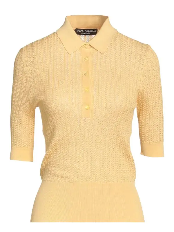 Dolce & Gabbana Minimalist Short-sleeve Knit Top - Nude