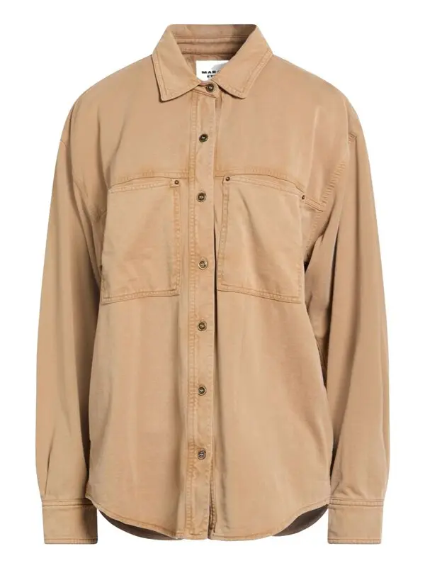 Isabel Marant Étoile Long Sleeve Shirt With Chest Pockets - Nude