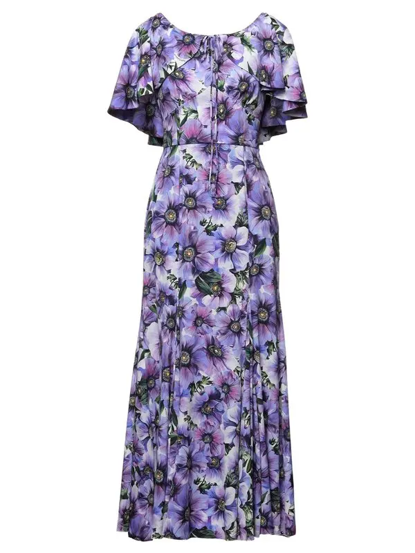Dolce & Gabbana Floral Print Maxi Dress - Multicolor