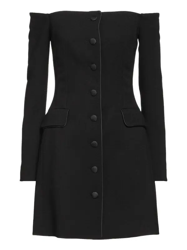 Dolce & Gabbana Off-the-shoulder Blazer Dress - Black