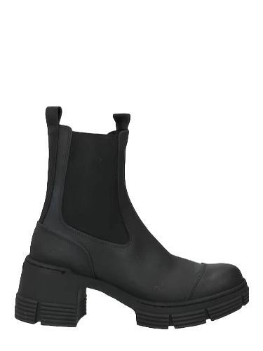 GANNI Chelsea Boots With Block Heel - Black