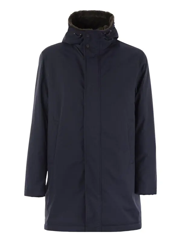 Herno Hooded Cotton Jacket - Black