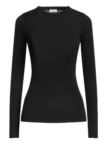 Brunello Cucinelli Long Sleeve Crewneck Sweater - Black