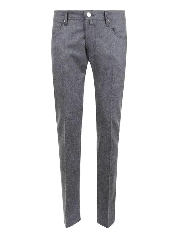 Jacob Cohen Pressed Crease Trousers - Gray