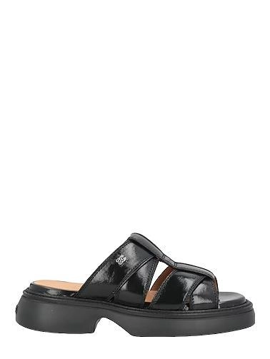 GANNI Patent Leather Sandals - Black
