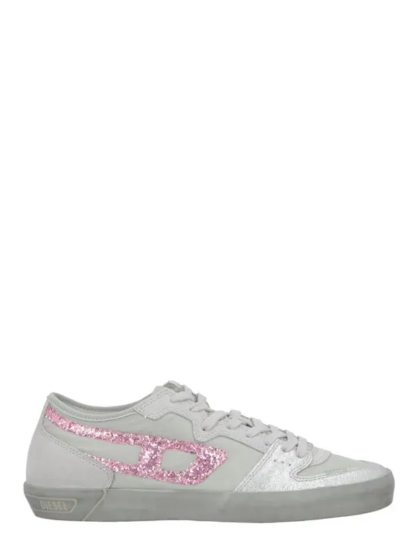 DIESEL® Low-top Sneakers With Glitter Accents - Gray