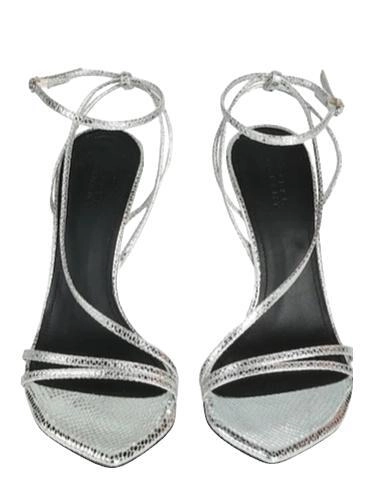 Isabel Marant Étoile Slingback Sandals With Snakeskin Print - Black