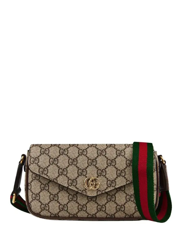 Gucci Ophidia Mini Bag In Gg Supreme Canvas - Brown