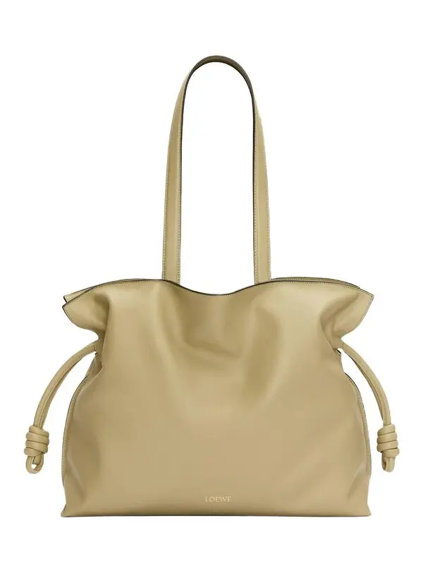 Loewe Large Flamenco Clutch In Nappa Calfskin - Nude