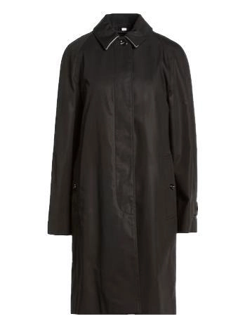 Burberry Long Coat With Lapel Collar - Black