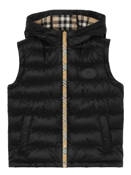 Burberry Hooded Puffer Gilet - Black