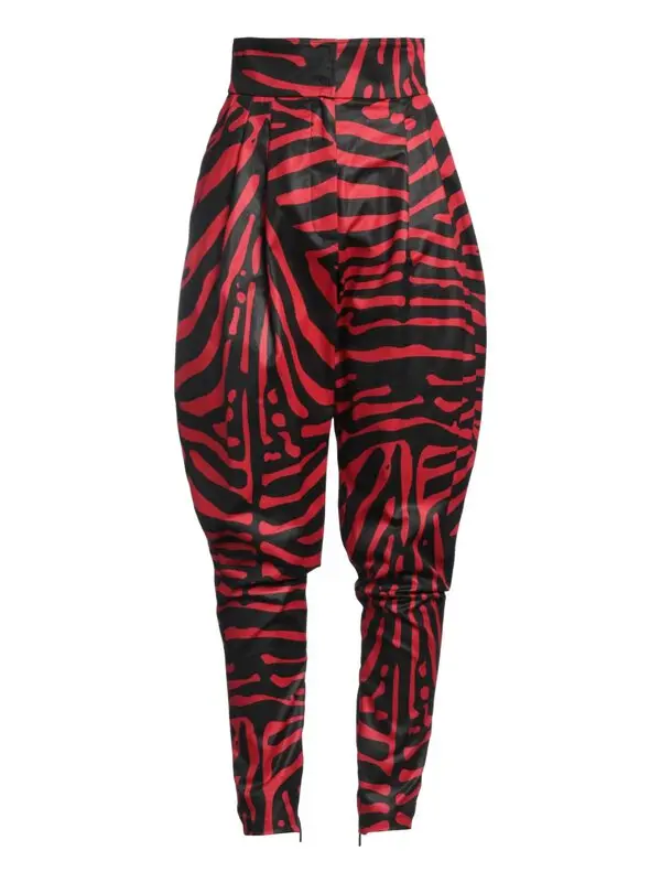 Dolce & Gabbana Two-tone Tapered Pants - Black