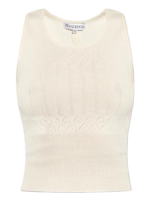 J.W.ANDERSON Pointelle Tank Top - White