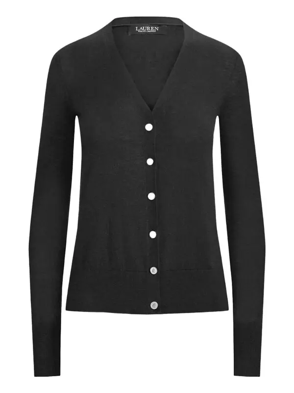 Ralph Lauren V-neck Knitted Cardigan - Black