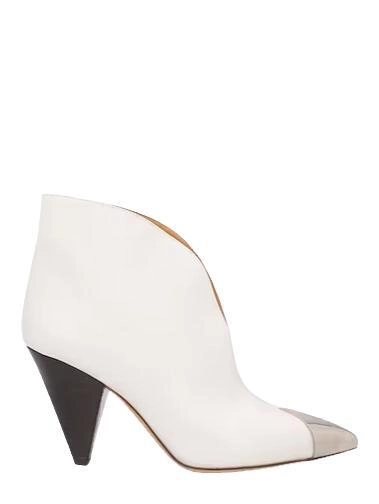 Isabel Marant Étoile Pointed Toe High-heeled Ankle Boots - White