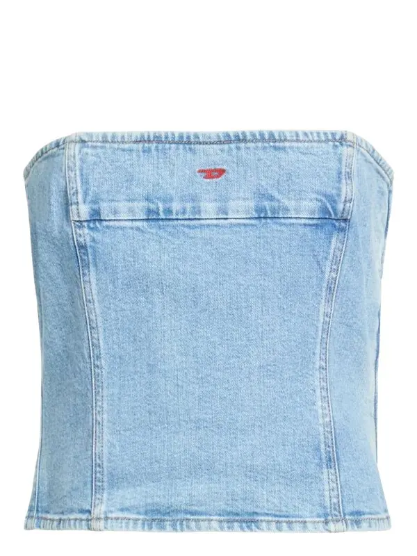 DIESEL® Denim Bandeau Top - Blue