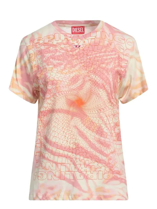 DIESEL® Printed T-shirt - Nude