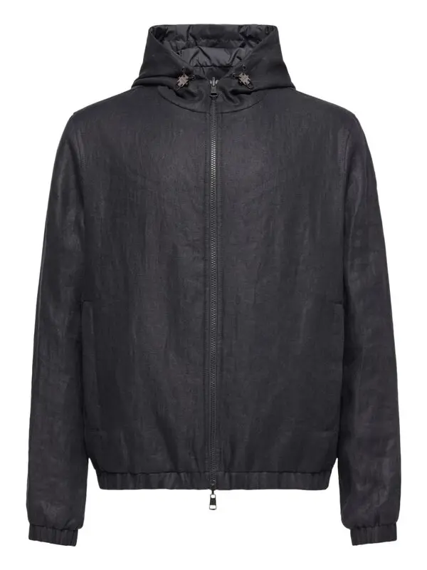 Moncler Duguay Reversible Hooded Windbreaker - Dark Blue