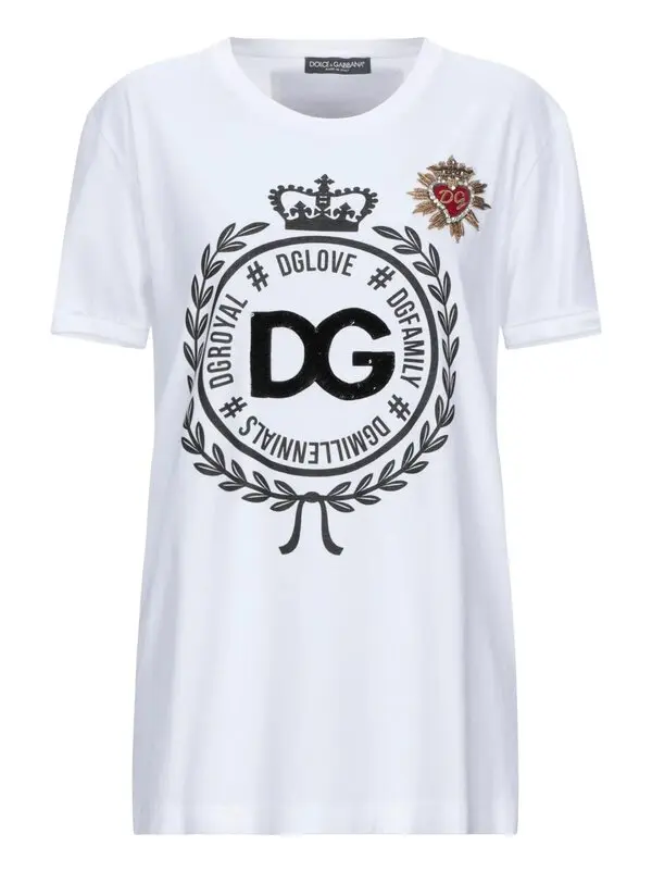 Dolce & Gabbana Short Sleeve T-shirt - White