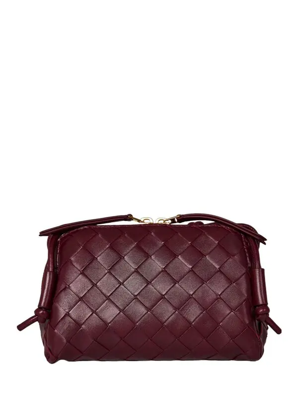 Bottega Veneta Woven Shoulder Bag - Red
