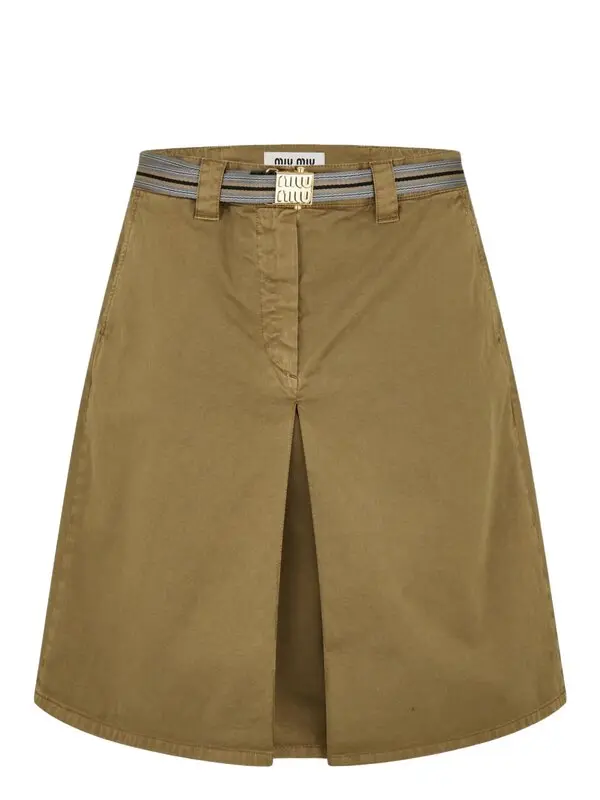 Miu Miu Culottes With Belt - Brown