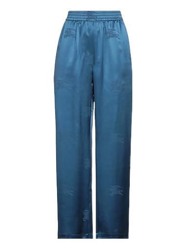Burberry Jacquard Satin Pants - Blue