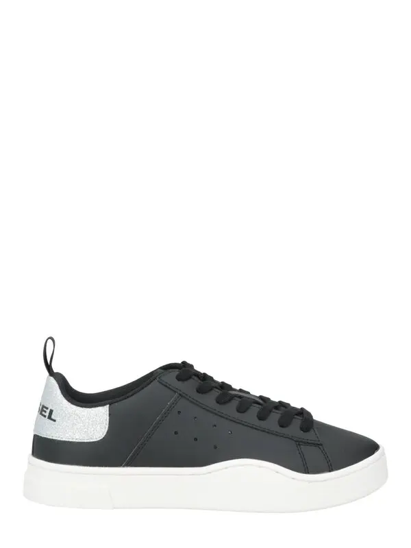 DIESEL® Low-top Sneakers With Glitter Detail - Black