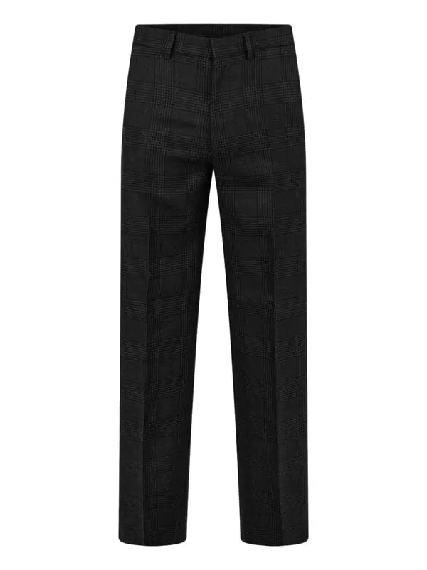 Prada Check Trousers - Anthracite