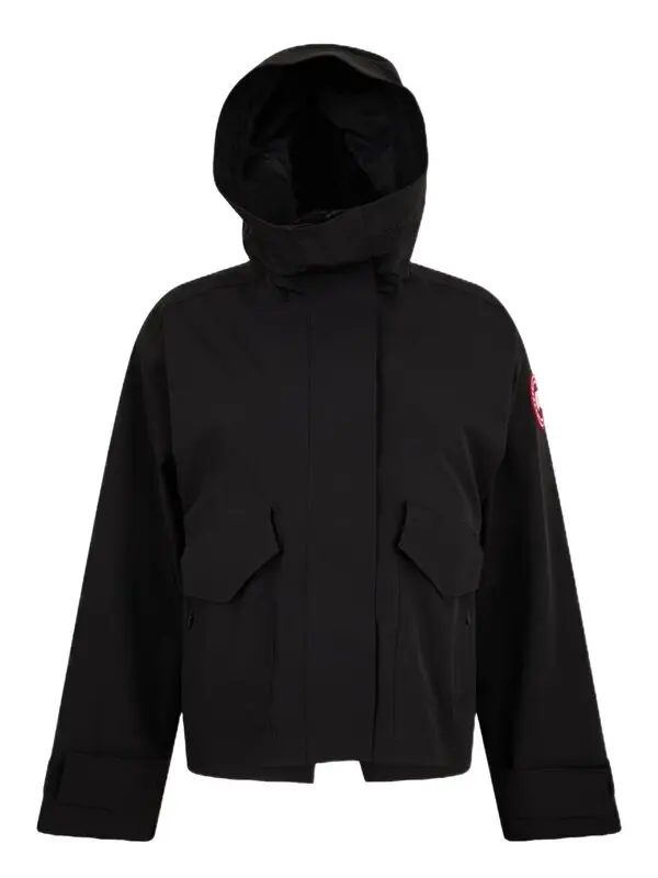 Canada Goose Logo Rain Jacket - Black
