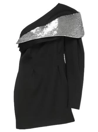 Isabel Marant Étoile One-shoulder Sequined Dress - Black