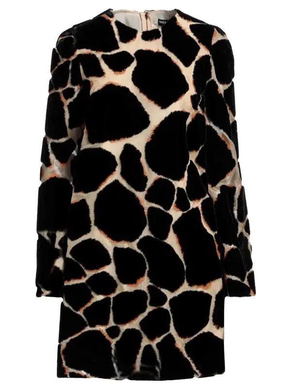 Dolce & Gabbana Long Sleeve Dress - Black