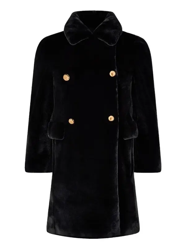 Prada Double-breasted Coat - Black