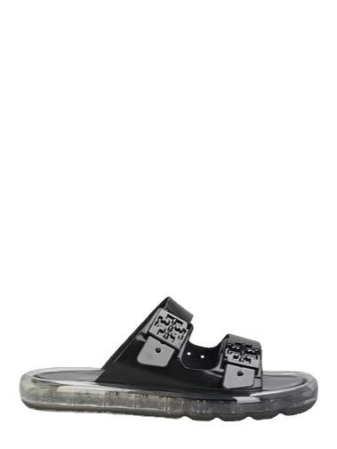 Tory Burch Logo Rubber Sandals - Black